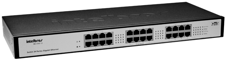 Switch Intelbras Inet - 24 portas 10/100/1000 Mbps - Gigabit